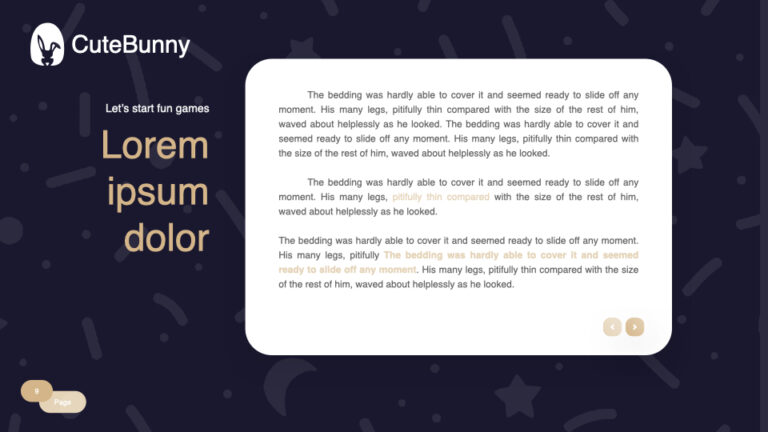 Cute Bunny Presentation Template – MasterBundles