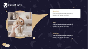 Cute Bunny Presentation Template – MasterBundles
