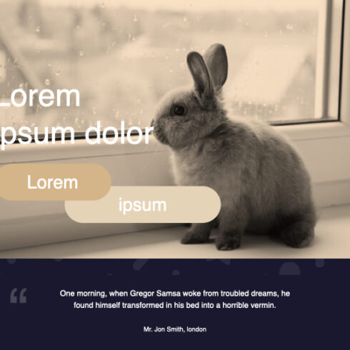 Cute Bunny Presentation Template | Master Bundles