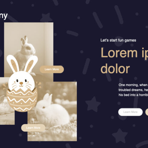 Cute Bunny Presentation Template | Master Bundles
