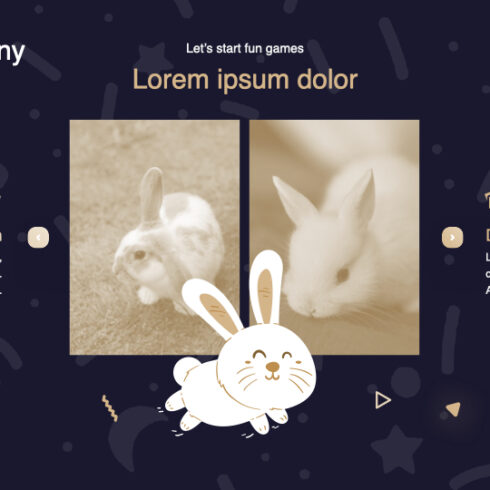 Cute Bunny Presentation Template | Master Bundles
