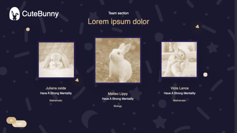Cute Bunny Presentation Template – MasterBundles