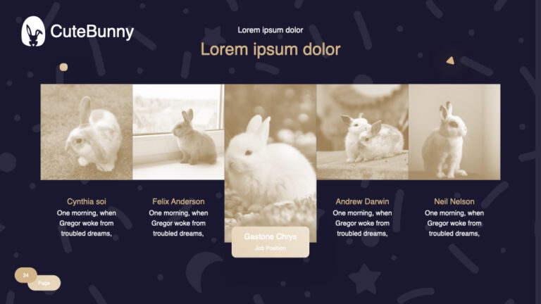 Cute Bunny Presentation Template – MasterBundles