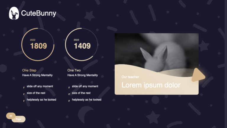 Cute Bunny Presentation Template – MasterBundles