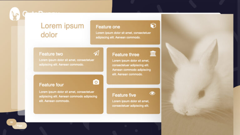 Cute Bunny Presentation Template – MasterBundles