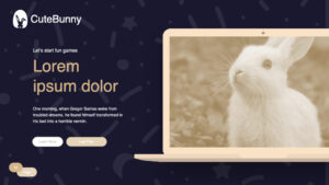 Cute Bunny Presentation Template – MasterBundles