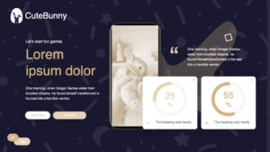 Cute Bunny Presentation Template – MasterBundles