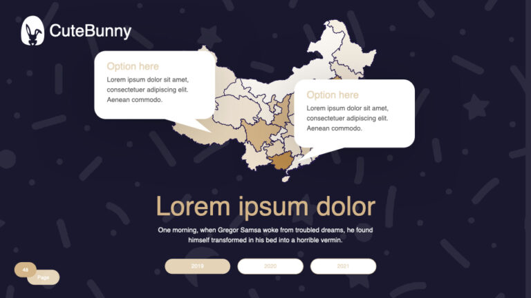 Cute Bunny Presentation Template – MasterBundles