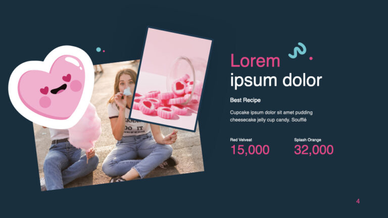 Cute Candy Presentation Template – MasterBundles