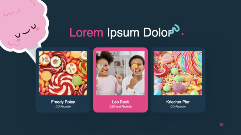 Cute Candy Presentation Template – MasterBundles