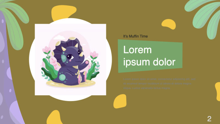 Cute Dino Google Slides Theme – MasterBundles