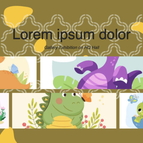 Cute Dino Presentation Template | Master Bundles