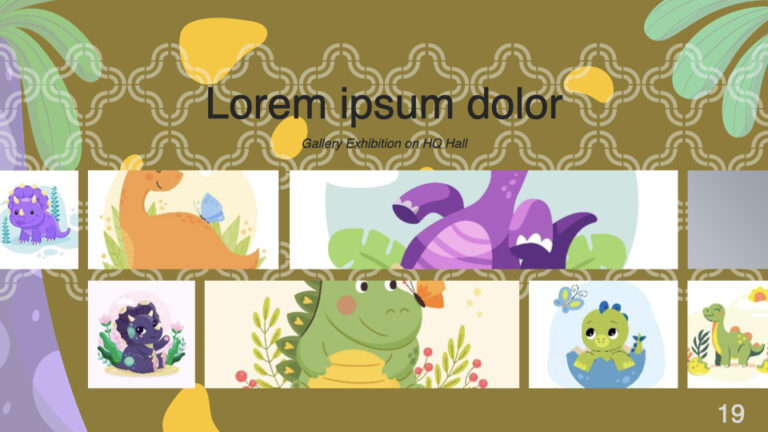 Cute Dino Google Slides Theme – MasterBundles