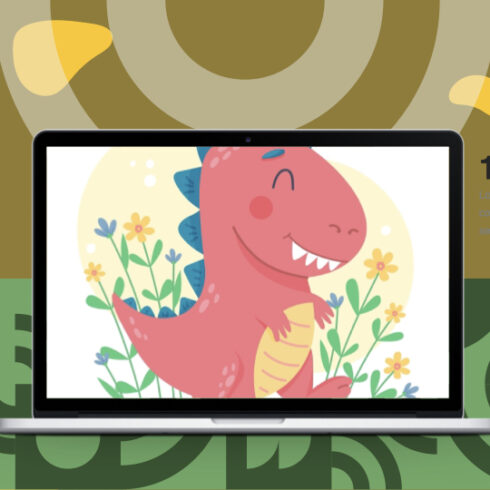 Cute Dino Keynote Template | Master Bundles