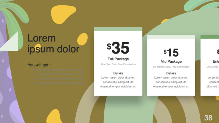 Cute Dino Powerpoint Template – MasterBundles