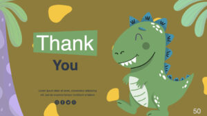Cute Dino Powerpoint Template – MasterBundles