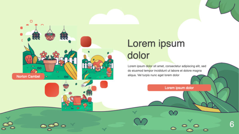 Cute Gardening Keynote Template – MasterBundles