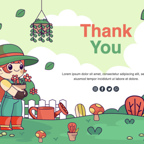Cute Gardening Google Slides Theme | Master Bundles