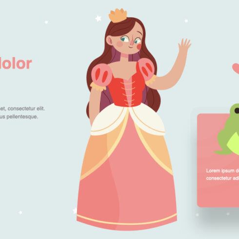 Cute Little Princess Keynote Template | Master Bundles