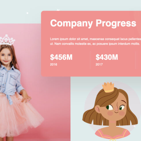 Cute Little Princess Presentation Template | Master Bundles