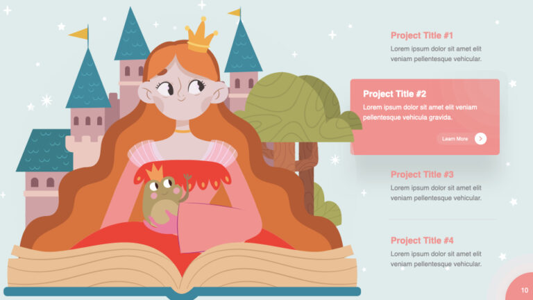 Cute Little Princess Keynote Template – MasterBundles