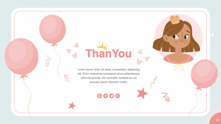 Cute Little Princess Google Slides Theme – MasterBundles