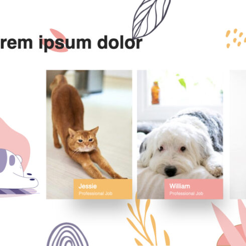 Cute Pets Powerpoint Template | Master Bundles