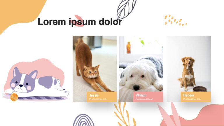 Cute Pets Powerpoint Template – MasterBundles