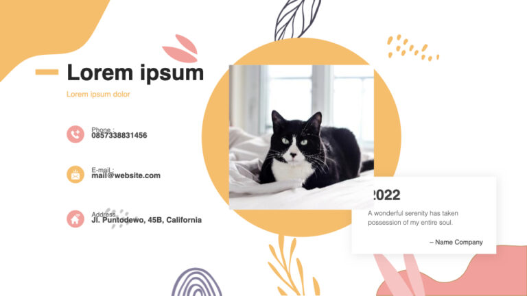 Cute Pets Powerpoint Template – MasterBundles