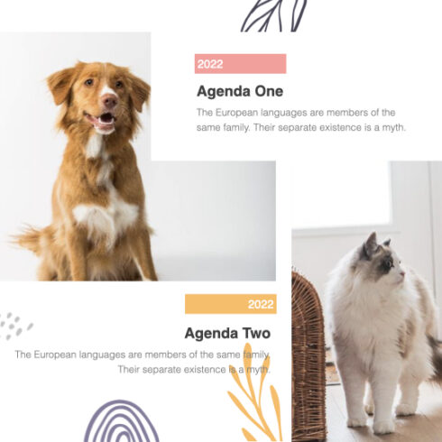 Cute Pets Powerpoint Template | Master Bundles