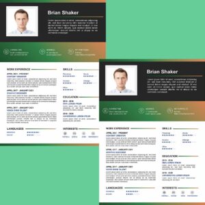 design web CV Resume Template | MasterBundles