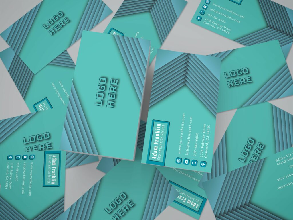 6 Business cards | Creative Envelope Business cards Pack - MasterBundles
