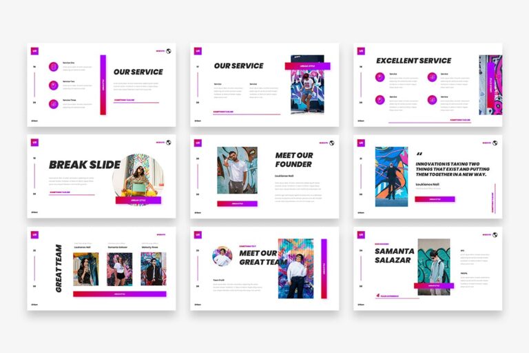 Urbanz - Urban Graffiti Art PowerPoint Template – MasterBundles