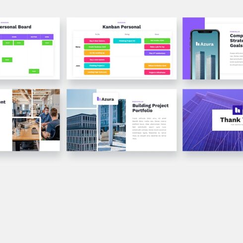 AZURA - Project Management Powerpoint Template | Master Bundles