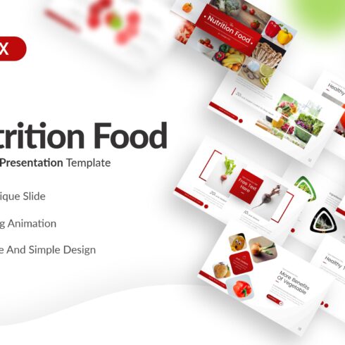 Nutrition Food Presentation Powerpoint Template | Master Bundles