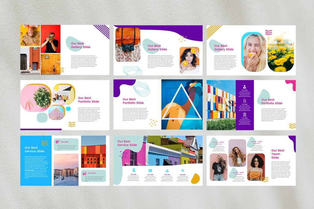 Colorful & Pop Art PowerPoint Template – MasterBundles