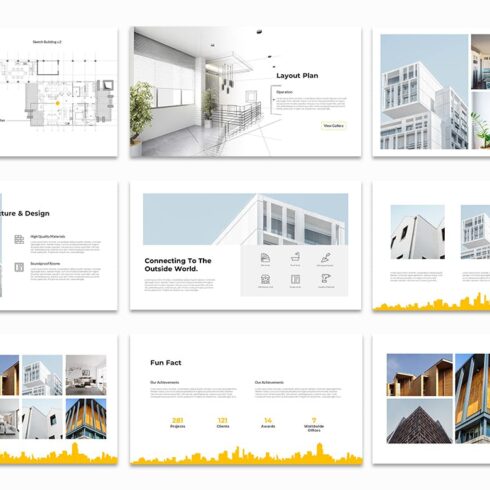 Calyx: Construction Powerpoint Template | MasterBundles