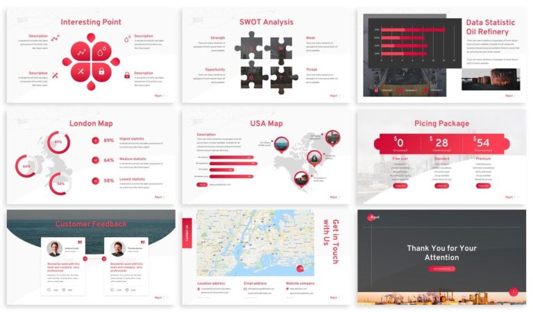 Rigoli - Oil Refinery Powerpoint Template – MasterBundles