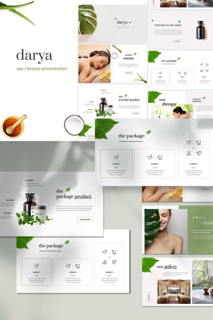 Darya - Beauty Powerpoint Template – MasterBundles
