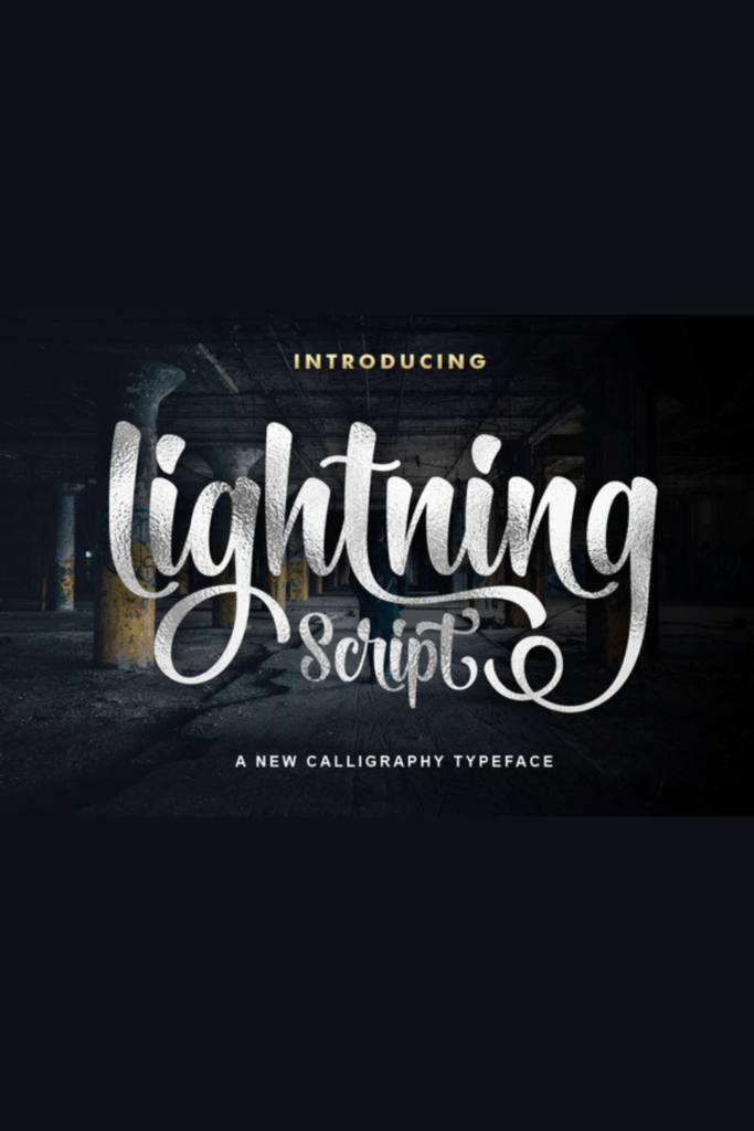 Lightning Script Font - MasterBundles