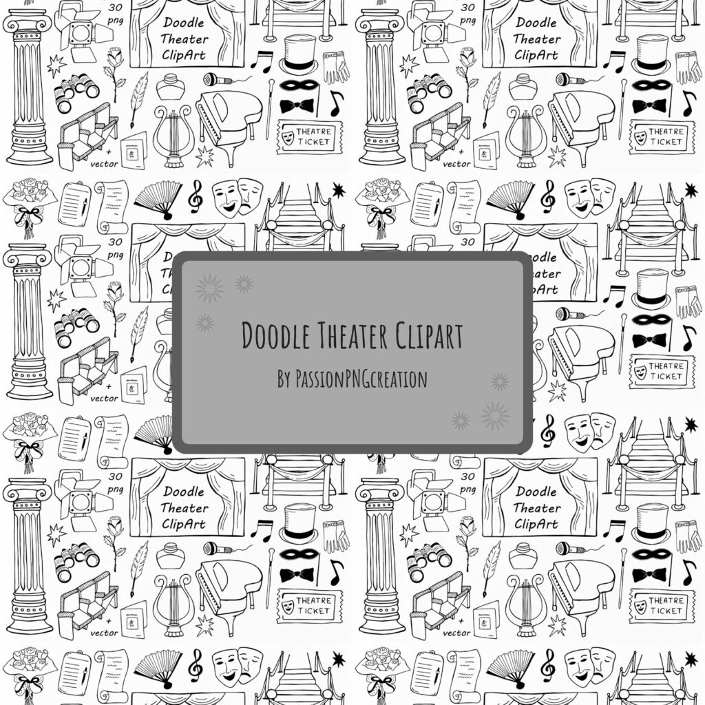 Doodle Theater Clipart – MasterBundles