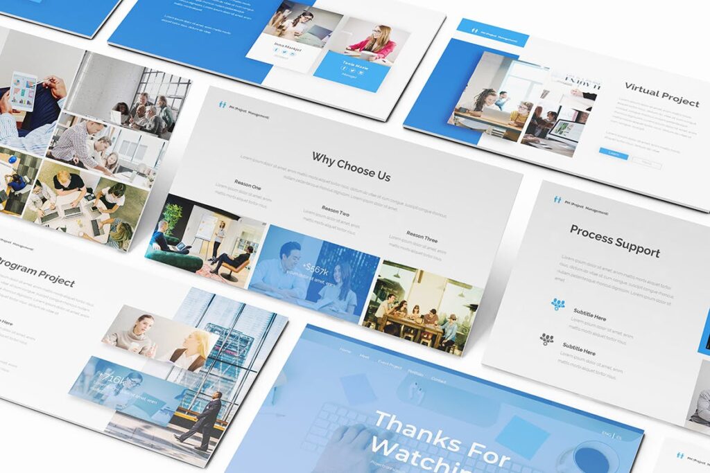 Project Management Timeline Template PowerPoint – MasterBundles