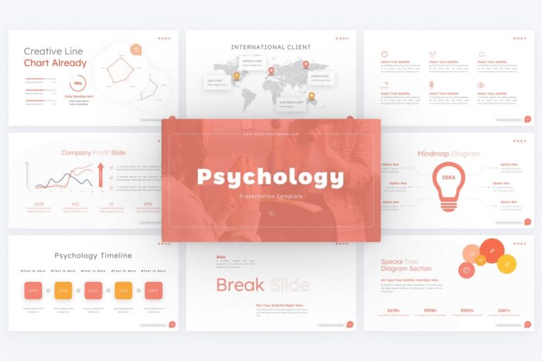 Psychology Professional PowerPoint Template – MasterBundles