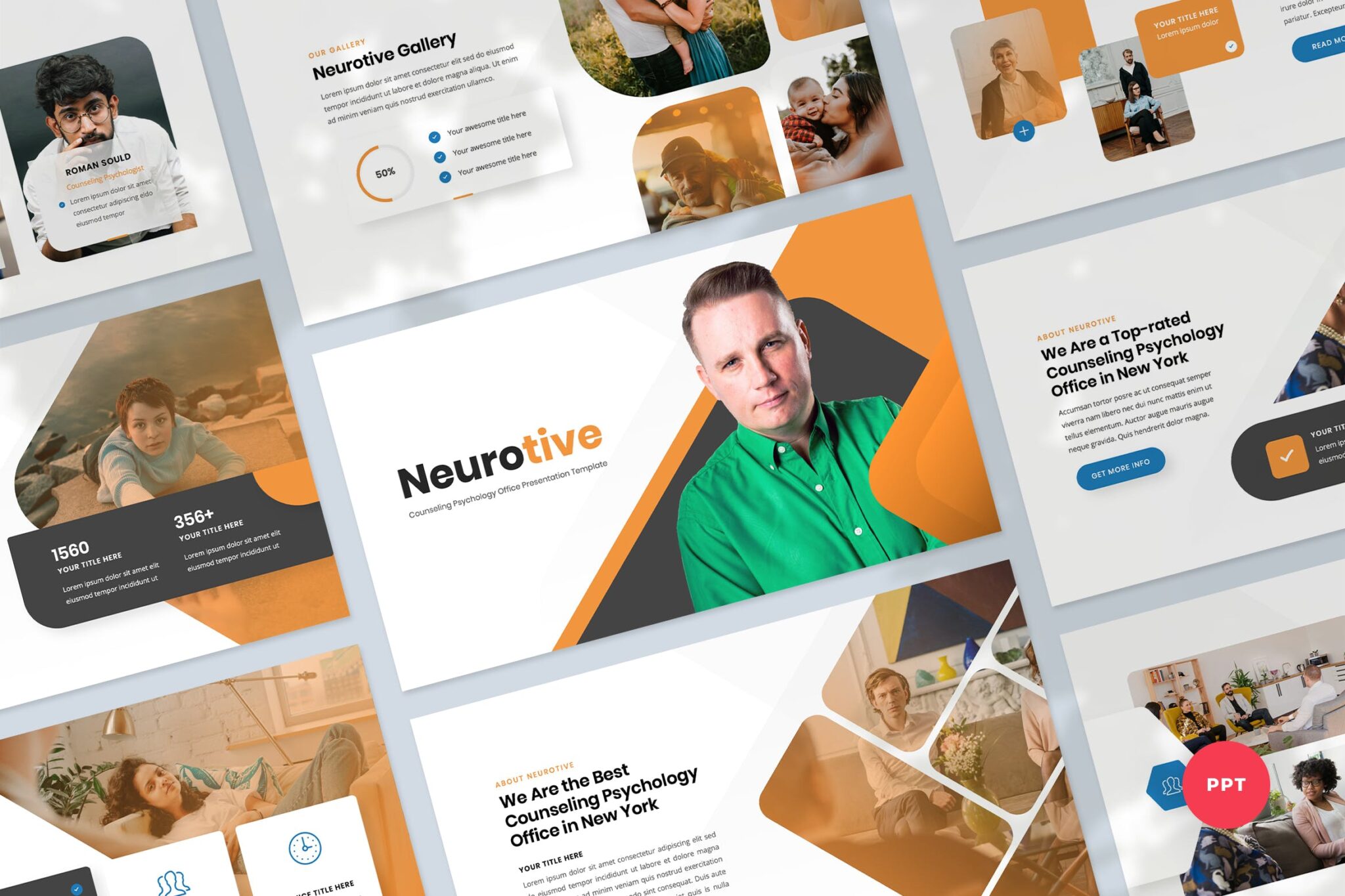 Psychology Presentation Template – MasterBundles