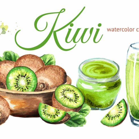 Kiwi. Watercolor Collection | Master Bundles