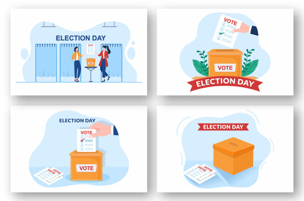14 Election Day Political Illustration - MasterBundles