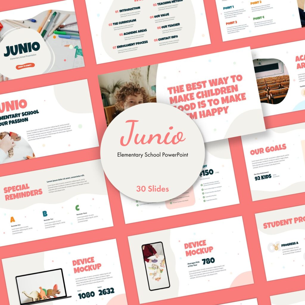 Elementary School PowerPoint – MasterBundles