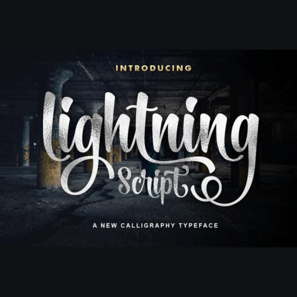 Lightning Script Font - MasterBundles