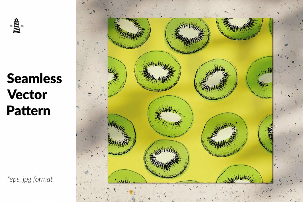 Kiwi Fruit Seamless Pattern – MasterBundles