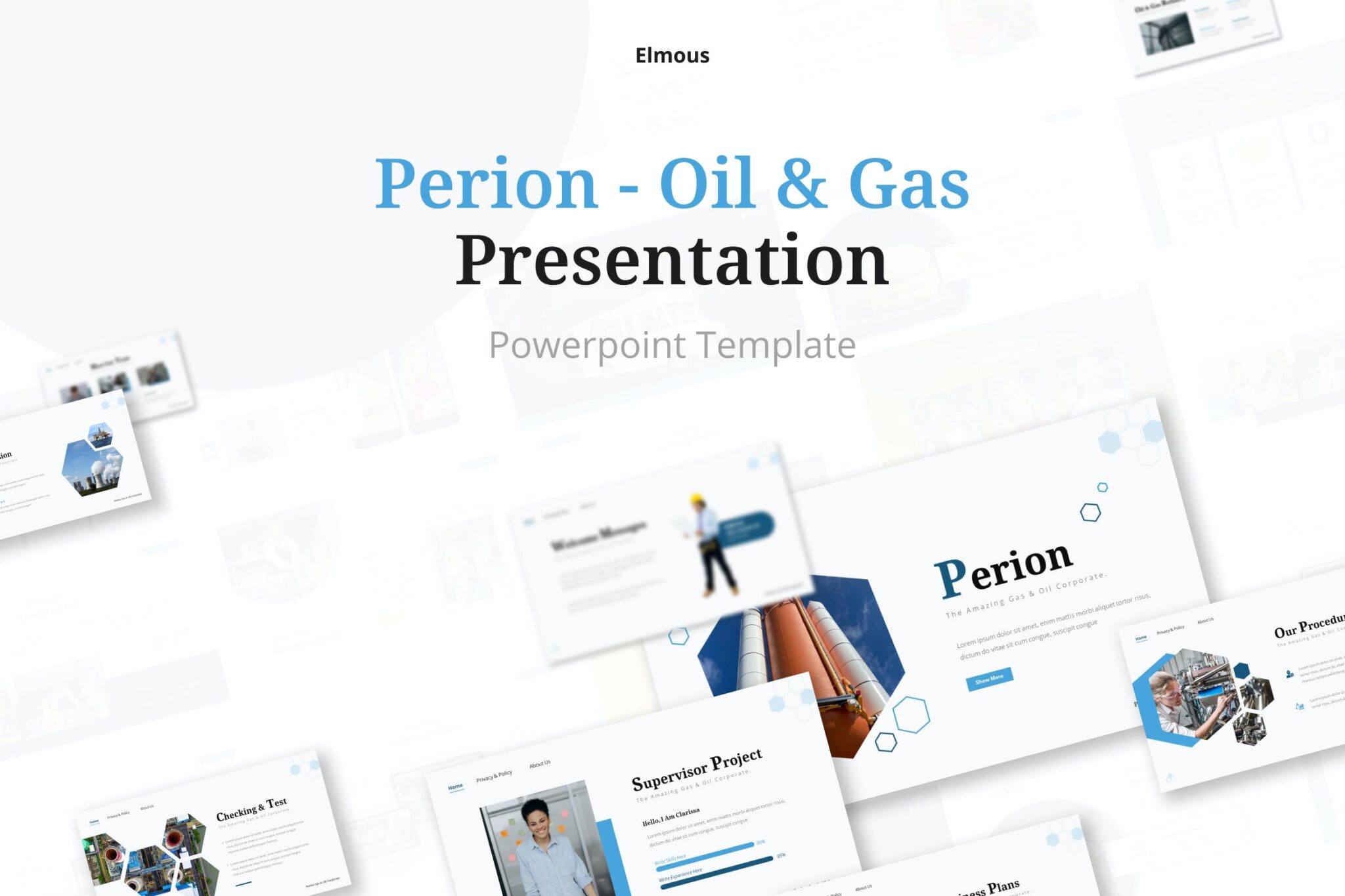 Perion Gas & Oil Powerpoint Presentation Template – MasterBundles